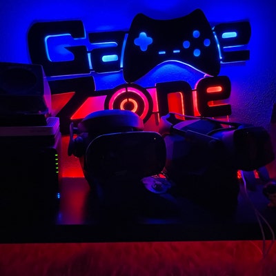 Game Zone Neon Sign, Game Zone Wall Sign, Game Zone Led Sign, Game Zone ...