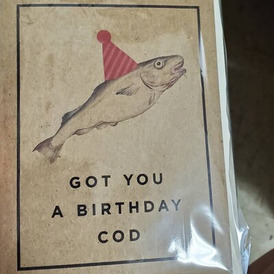 Got You A Birthday Cod Hilarious Birthday Card Pun Birthday Card for ...