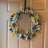 Everyday Front Door Wreath / Autumn Felt Leaf Wreath / as Seen in HGTV ...