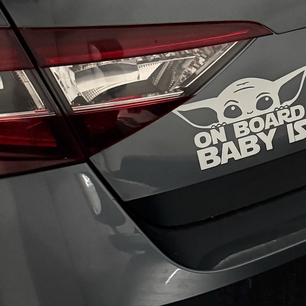 Baby on Board Car Decal | Baby on Board Sticker | Simple Car Sticker ...