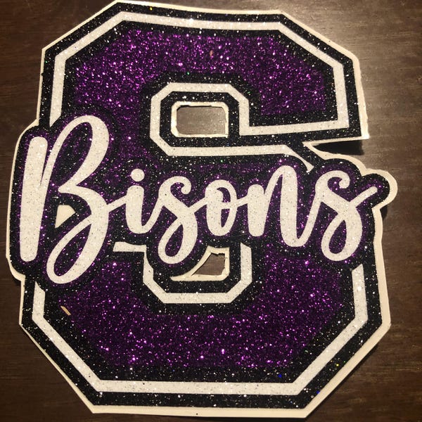 Glitter BIG Varsity Letter Name Stickers & Magnets - Varsity Junior ...