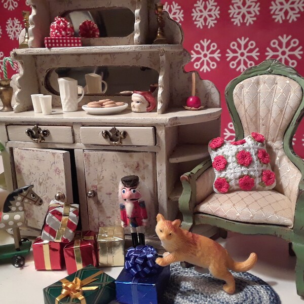 PDF Pattern - Dollhouse Pillow With Flowers - Digital File Pattern ...