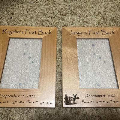 First Buck First Deer Deer Hunting Frame Custom Frame 1st Deer Childs ...
