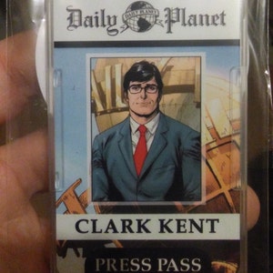 DC Comic's Inspired Classic "clark Kent" Daily Planet Press Pass ID - Etsy