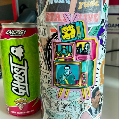 Horror Art Sticker, TV Sticker Decal, Classic Horror Stickers, Pop Art ...