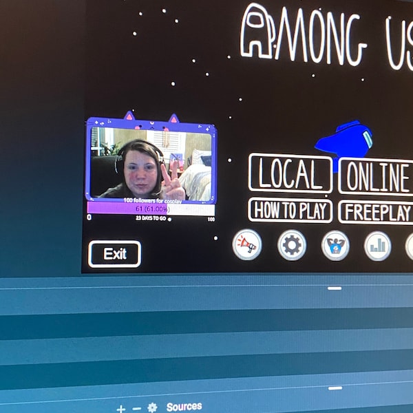 Twitch Cute Moon Kitty Cat Webcam Stream Overlay / Streamer Graphics ...