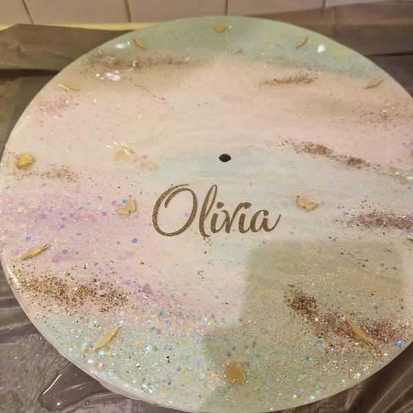 Stencil Resin Art Clock Template DIY Clock Making Acrylic Clock Face ...