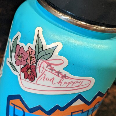 Run Sticker Sticker for Runner Water Bottle Sticker Runner - Etsy
