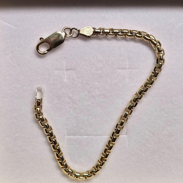 10K Gold Miami Cuban Link Chain Shiny CZ Box Lock Real 10K Yellow Gold ...
