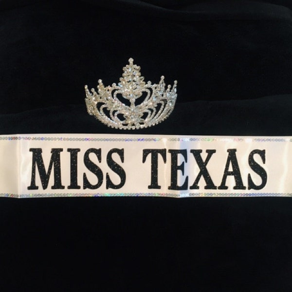 PAGEANT, TEACHER Sash, Employee of the Month, Custom Sash, Trim and ...