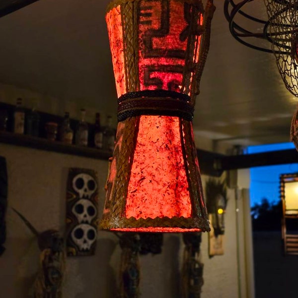 Tiki Lamp Light Fish Float Glass Light Pendant Ceiling Decor Bar Lounge ...