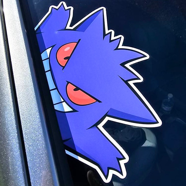 Bluey Peeker Glossy White Cut Vinyl Car Decal Multiple Sizes - Etsy
