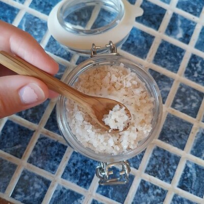 Small Wooden Salt Pig Spoon Handmade Reclaimed Oak 3 75mm Spice Incense ...