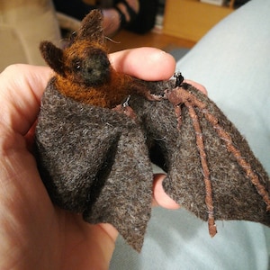 PDF FILES Pattern Realistic Needle Felt Bat Instant Download Beginner ...