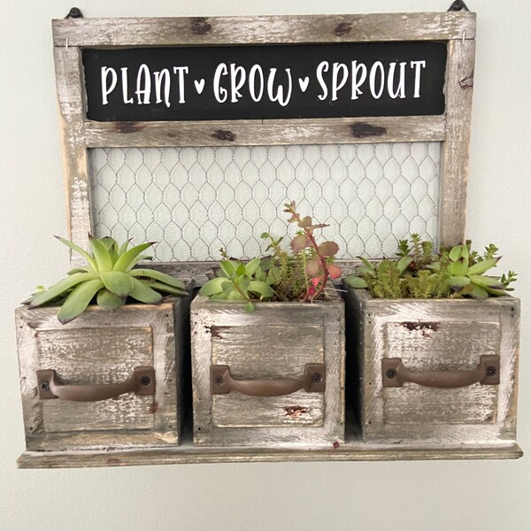Plant Grow Sprout SVG, Garden SVG, Gardening SVG, Garden Sign, Spring ...