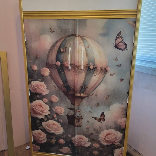 Fairytale Air Balloon - Large Decoupage Paper - 6 Size Options - Pinky ...