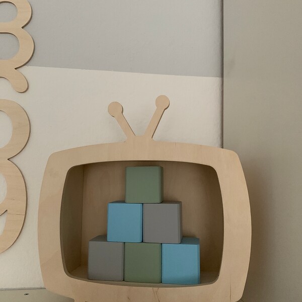 Mini Wood TV Plywood Decor for Kids Television - Etsy