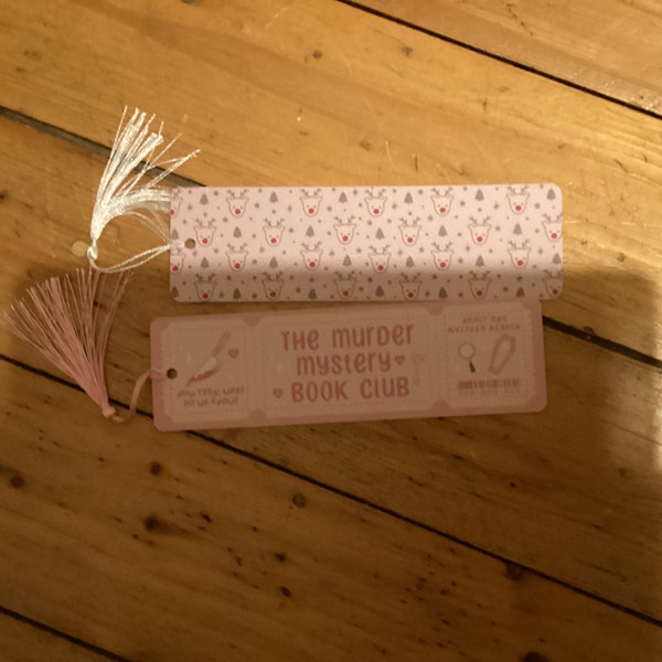 Murder Mystery Book Club Bookmark | Spooky Bookmark | Mystery Thriller ...