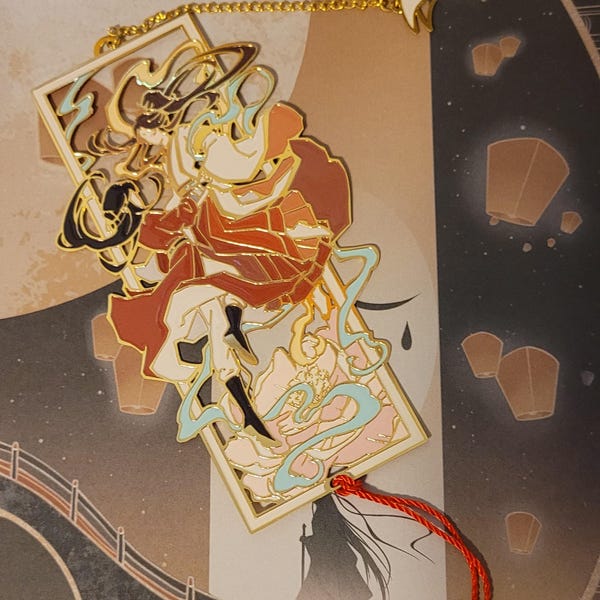 Tarot Card: the Fool LOTM Mr Fool Enamel Bookmark / Charm 11x4cm - Etsy