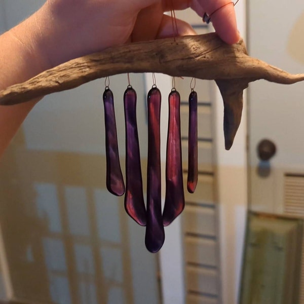 Tinkly Winkler Stained Glass Wind Chimes - Etsy