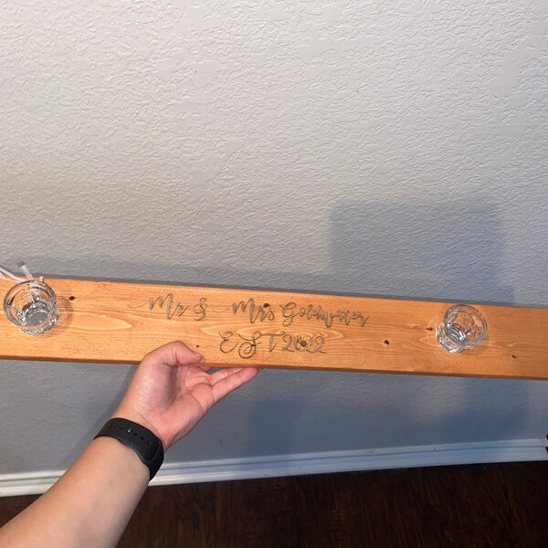 Wedding Shot Board, Couples Shot Board, Mini Ski Board for Shots ...