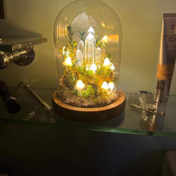 Glowing Crystal Pillars With Healing Properties, Enchanted Forest ...