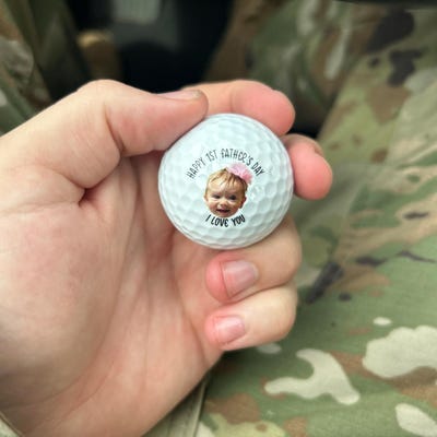 Personalized Golf Ball, Custom Golf Ball, Monogram Golf Ball, Face Golf ...
