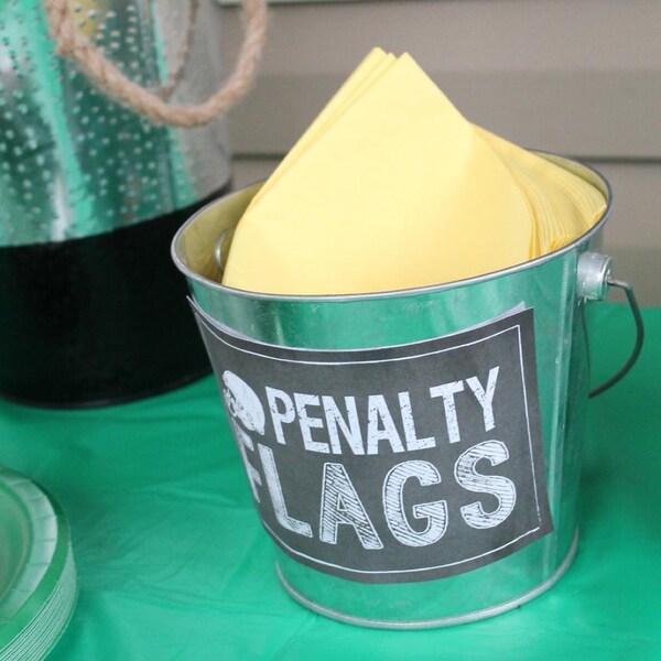 Penalty Flags Printable Sign INSTANT DOWNLOAD by Beth Kruse Custom ...