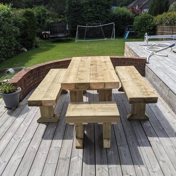 Rustic Sleeper Table - Etsy