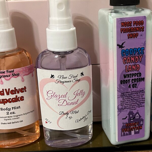 Red Velvet Cupcake Body Mist, Body Splash, Body Spray, Fragrance Mist ...