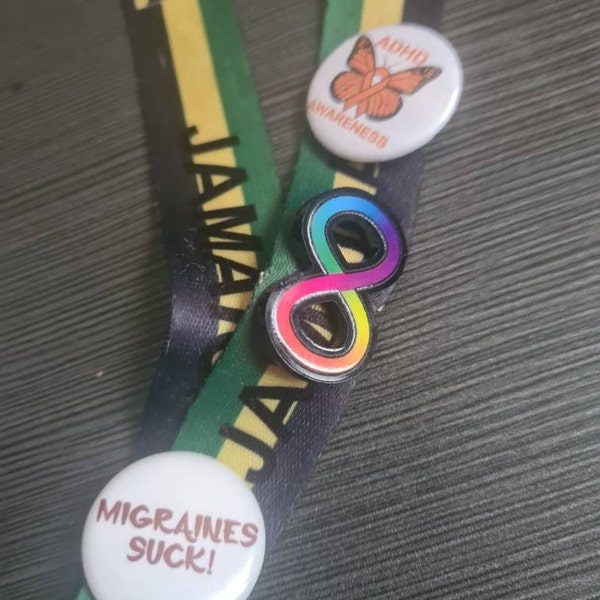 Rainbow Infinity Spectrum PIN - Autistic Neurodiversity - Acrylic - Etsy