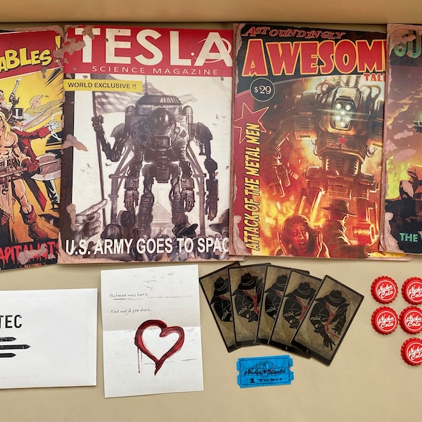 Un-official Handmade Fallout 4 Silver Shroud Calling Cards/business ...