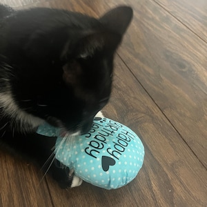 Personalised Catnip Fabric Birthday Balloon, Gotcha Day Gift, Cat ...