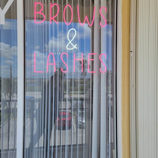 Brows & Lashes Neon Sign, Lashes Led Light, Brows Led Sign, Beauty ...