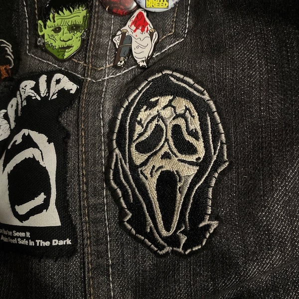 Ghostface Decayed Mask Scream 6 Inspired Embroidered Sew-on / DIY Patch ...