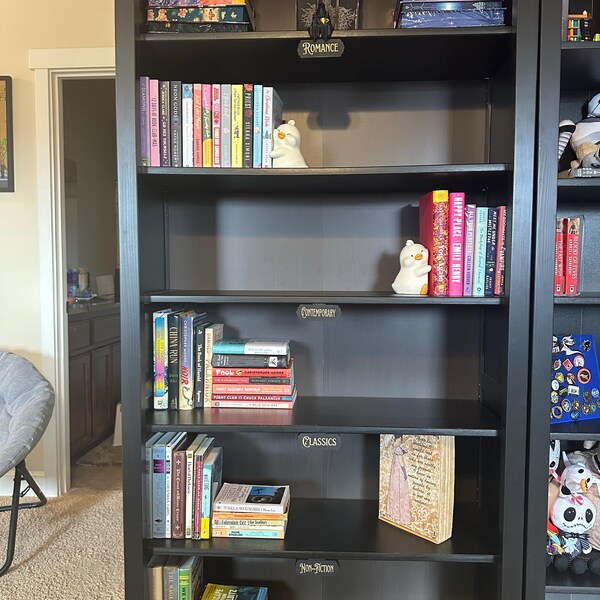 Book Genre Signs-gifts for Book Lovers- Book Shelf Decor- Categories ...