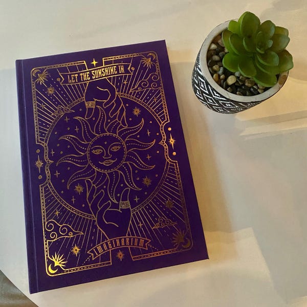 Dotted Hardcover Journal Magical Cover Metallic Foil Journal Esoteric ...