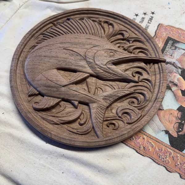 Marlin Round - STL Model for CNC Router and 3D Printing - Etsy
