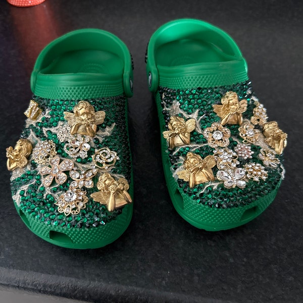 Custom Pride Crocs, Luxury Clogs, LGBTQ, Rainbow Crocs, Bedazzled ...