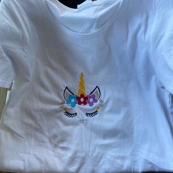 Unicorn Embroidery Design, Unicorn Face Design, Girly Unicorn ...