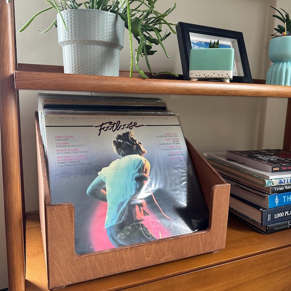 Vinyl Record Box, Handmade Record Storage, Record Flip Rack, Vinyl ...