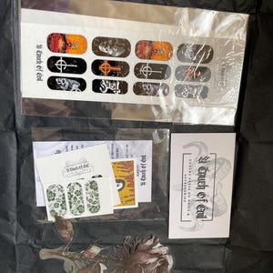 Ozzy Inspired Waterslide Nail Decals - Etsy