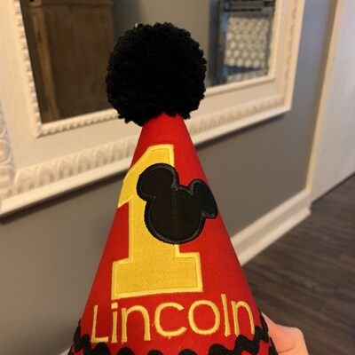 Embroidered Birthday Hat Cake Smash Hat Girls Birthday Hat Boys ...