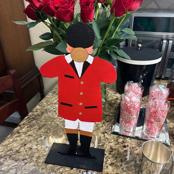 Handpainted Wood Derby Bugler - Horse Racing Decor - Etsy
