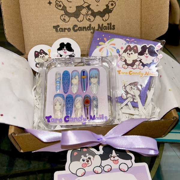 Pikmin Hand-painted Press-on Nails - Etsy