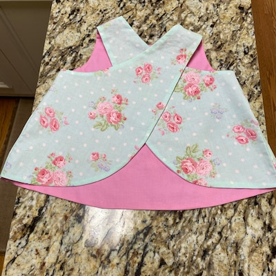 Pinafore Pattern Sewing Tutorial Reversible Criss Cross Tunic PDF 3m 12 ...