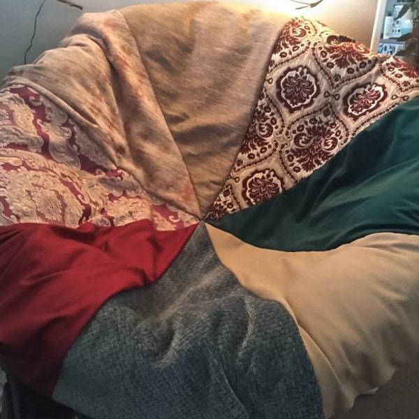 Velvet Patchwork Papasan Pillow Cover - Etsy