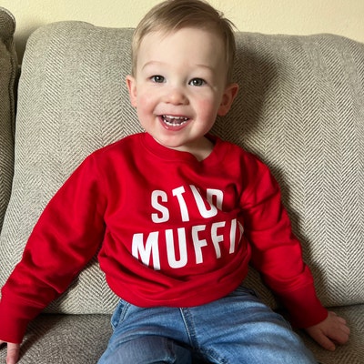Stud Muffin Shirt, Boys Valentines Sweatshirt, Baby Boy Valenetines Day Outfit, Toddler Boy ...