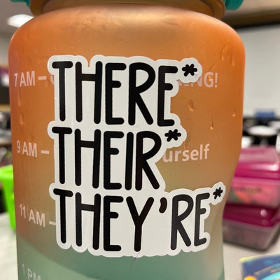 There Grammar Sticker Funny Grammar Laptop Decals - Etsy