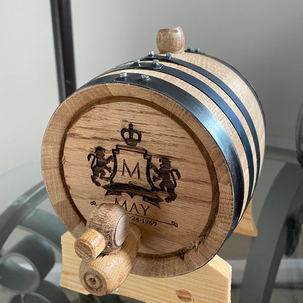 Personalized Wine Barrel - Bourbon Barrel - Oak Barrel - Whiskey Gift ...
